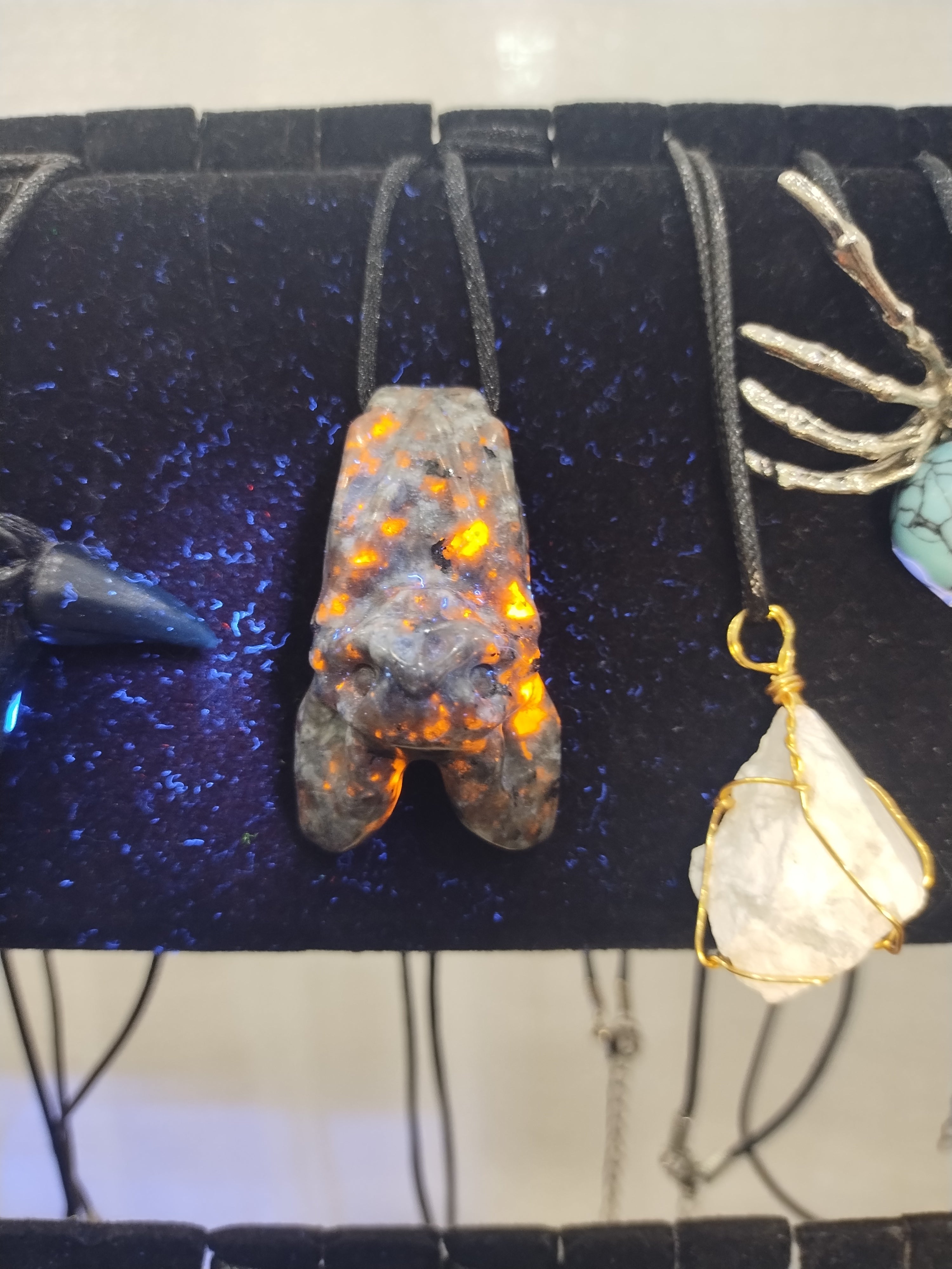 Yooperlite Bat Necklace – Crystal Moon Shop